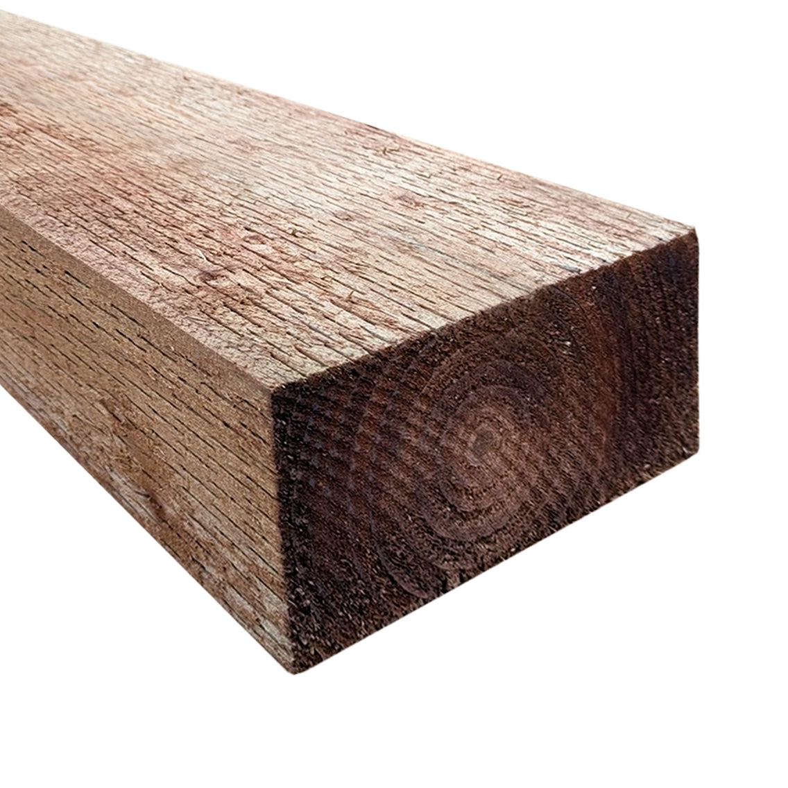 Treated Timber Sleeper, Incised Brown (UC4) - 100x200mm x 2.4m – DIY ...
