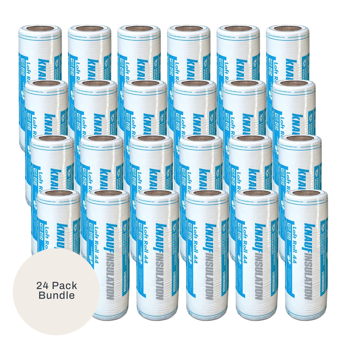 200mm Knauf Loft Roll 44 Glass Mineral Wool Insulation - 164.16m² - 24 ...