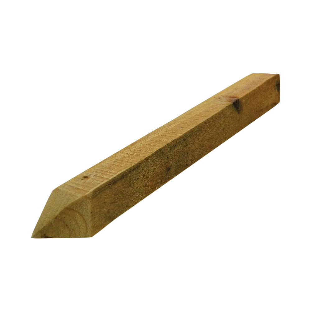 47mm x 50mm x 600mm Pointed Timber Peg Sawn and Treated – DIY Building ...